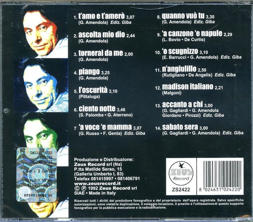 Peppino Gagliardi T'amo E T'amero (CD) 8024631024220 | eBay