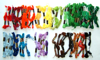 Vintage Lot of Embroidery Floss Thread J & P Coats DMC - Variety of ...