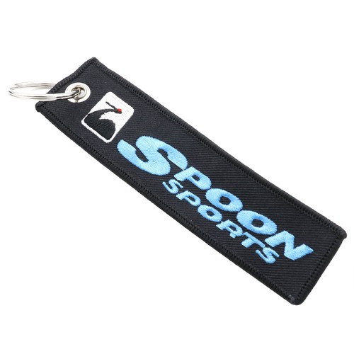Car Styling Spoon Racing Key Ring Embroidery Keychain Luggage Tag Key ...
