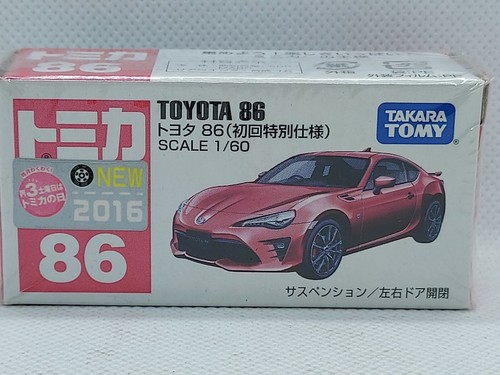 Tomica Red Box No.86 Orange Toyota 86 with Japan 2016 sticker FACTORY ...