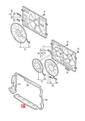 Genuine AUDI Q3 F3B F3N G2B Air Guide 83A121286A | eBay