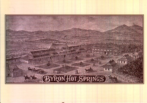 View of the Original Byron Hot Springs Hotel and Grounds, California CA ...