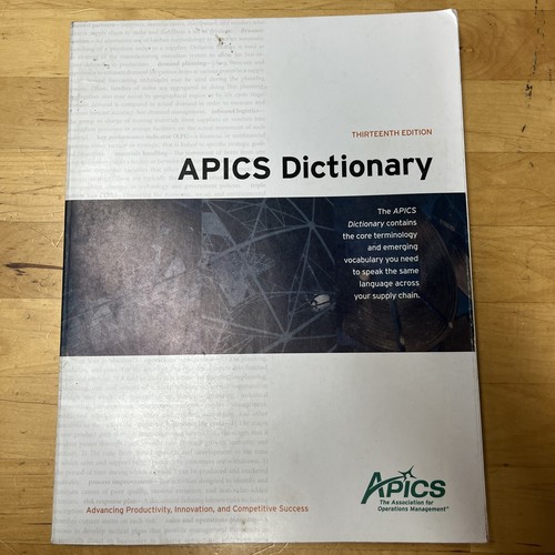 APICS Dictionary 13 Eth Ed SC Blackstone 2010 APICS 9780615394411 | eBay