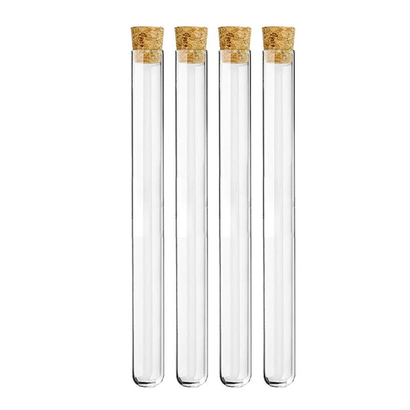50pc 12x75mm Plastic Test Tubes with Lid Clear U-shaped Bottom for ...