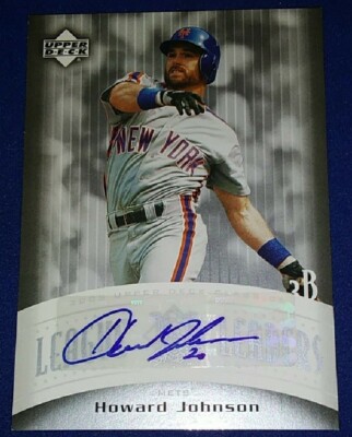 HOWARD JOHNSON 2005 Upper Deck Classics League Leaders AUTOGRAPHED - NY ...
