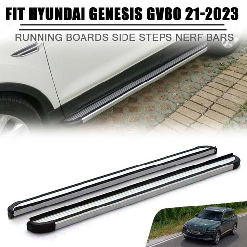 2Pcs Fit Hyundai Genesis GV80 2021-23 Running Boards Side Steps Pedals ...