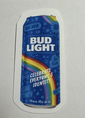 Bud Light Gay Trans Pride Sticker Decal Phone Laptop Skateboard Bottle ...