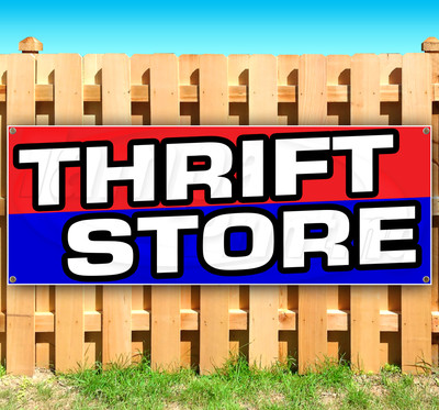 THRIFT STORE Advertising Vinyl Banner Flag Sign Many Sizes Available ...