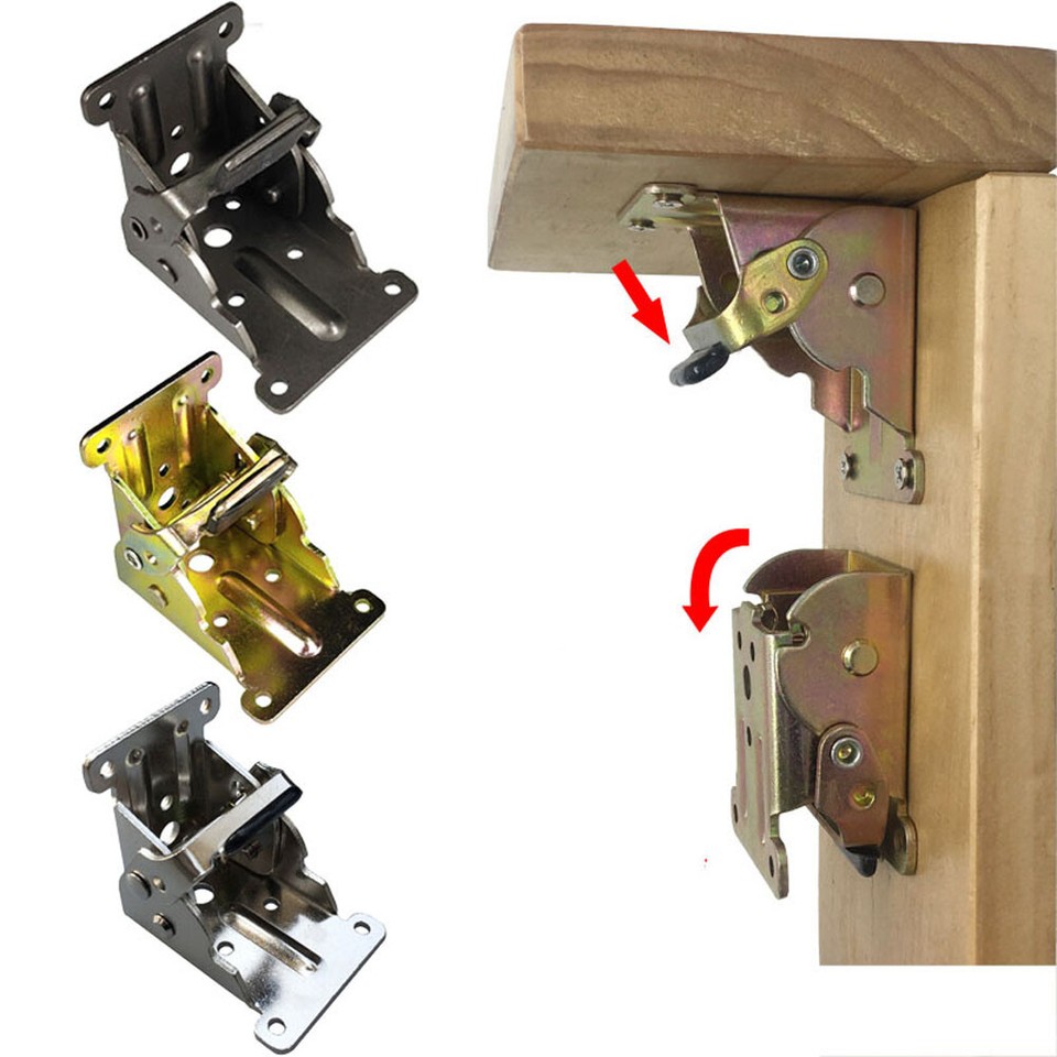 Folding Hinge Table Leg Brackets Foldable for Table Chair Extension ...