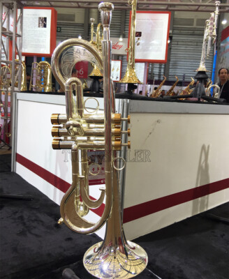 Professional Flumpet Bb Trumpet Silver Plated unique Horn With Case ...