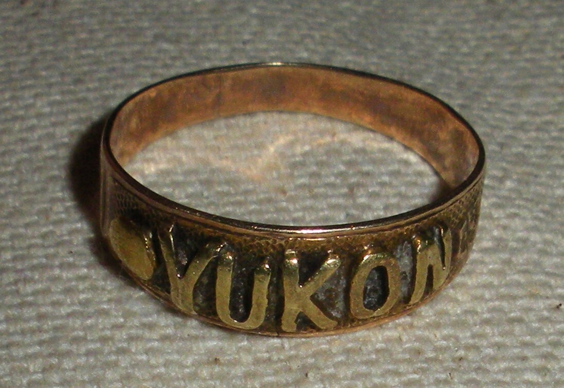 ANTIQUE EARLY 1900S ALASKAN GOLD NUGGET YUKON RING SI… - Gem
