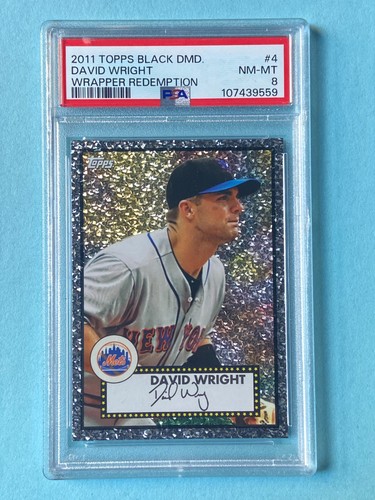 David Wright - PSA 8 - 2011 Topps Black Diamond Wrapper Redemption - #4 ...