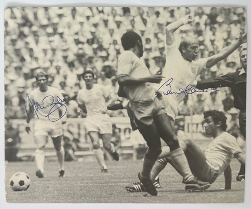 Signed Bobby Charlton Alan Ball England World Cup 66 1966 Football ...