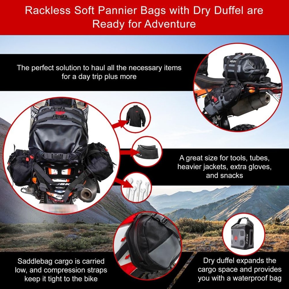Traverse Pannier Bags Base System for Adventure Motorcycles | eBay