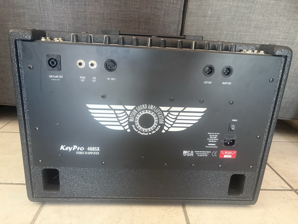 Motion Sound Key Pro KP-408SX 400-600W 2 x 8-inch Stereo Keyboard Amp ...