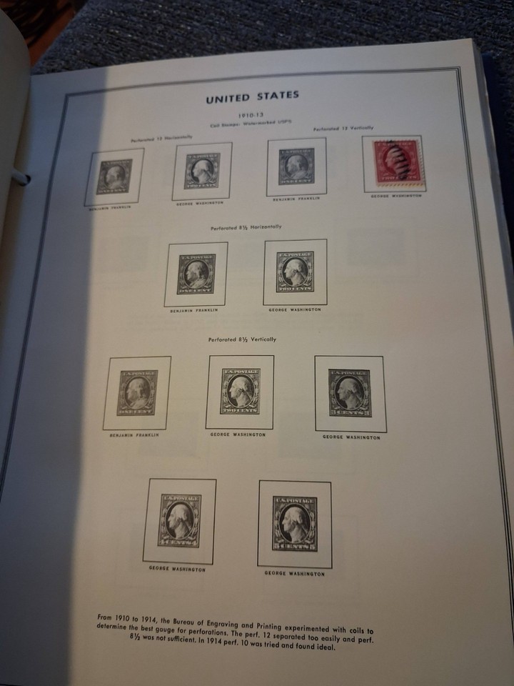 Vintage United States Liberty Stamp Album Collection Book H E Harris ...