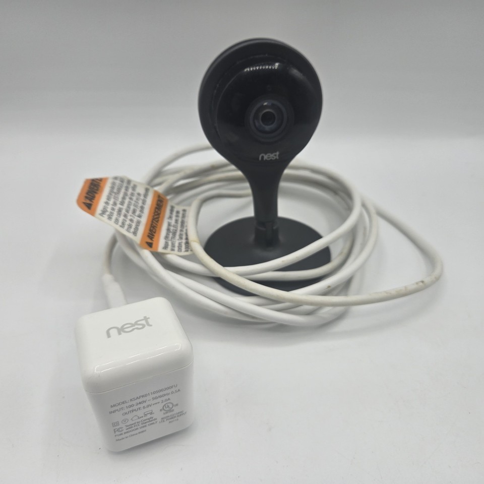 Google Nest Cam Indoor Security Camera A0005 1st Gen Tested Wired Pre ...