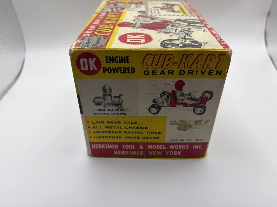 Herkimer OK Cub Kart .024 Engine - Cox Gas Powered Thimble-Drome .049 ...