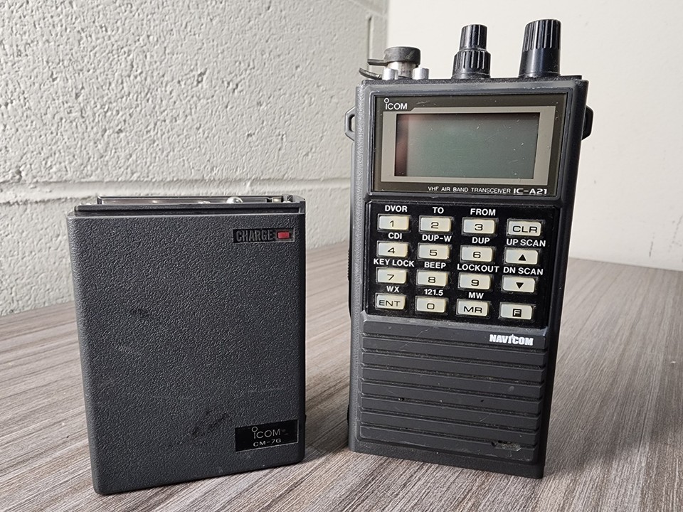 ICOM Navicom IC-A21 VHF AIR BAND TRANSCEIVER | eBay