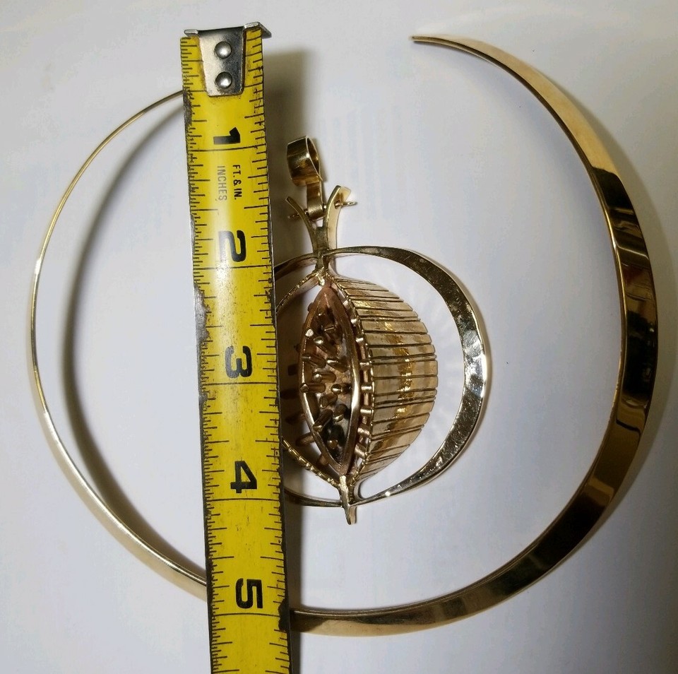 James Avery Retired 14k Mod Pod Blossom Pendant W/Avery 14k Collar ...