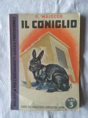 Il coniglio - F. Maiocco - Ed. Ramo editoriale degli agricoltori - 1939 ...