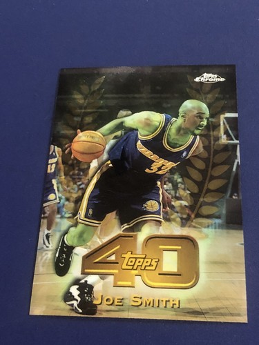 1997-1998 Topps Chrome Basketball Joe Smith 40th Anniversary Warriors # ...