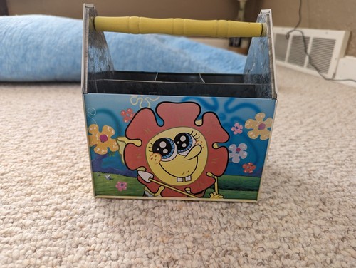 Spongebob Squarepants 2007 Steel Metal Tool Tote Lunch Box Pineapple ...