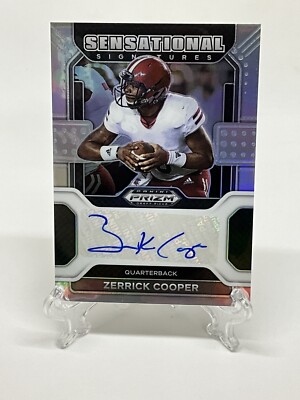 2022 Zerrick Cooper Panni Prizm Draft Picks Sensational Signatures AUTO ...