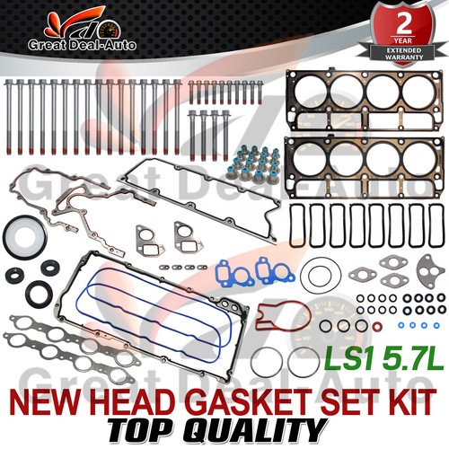 5.7L LS1 VRS Cylinder Head Gasket + Bolt Kit Holden COMMODORE VT VX VU ...