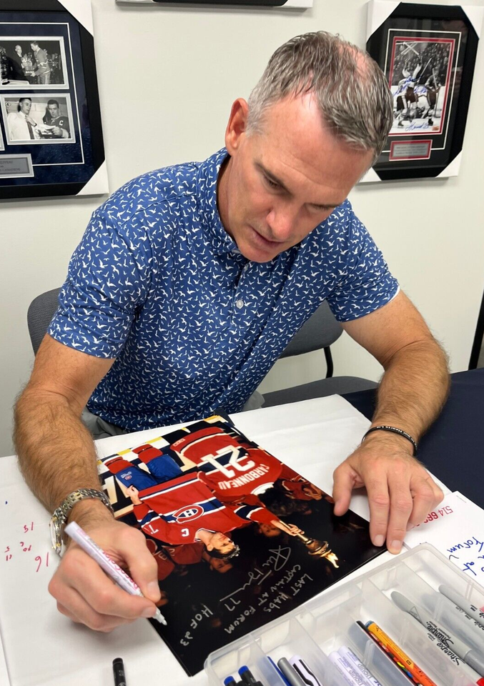 Signed Pierre Turgeon New York Islanders 8x10 Photo #8 Inscribed with ...