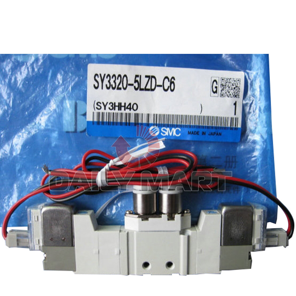 New SMC SY3320-5LZD-C6 Dbl Sol, Body PT (DC), SY3000 Rubber Seal ...