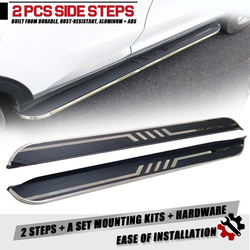 Fit 2020+ Toyota Veloz Fixed Side Step Pedal Running Boards Nerf Bar w ...