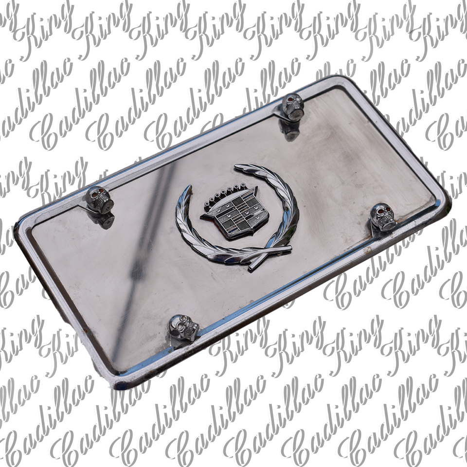 Cadillac LICENCE plate WITH EMBLEM AND FRAME | eBay