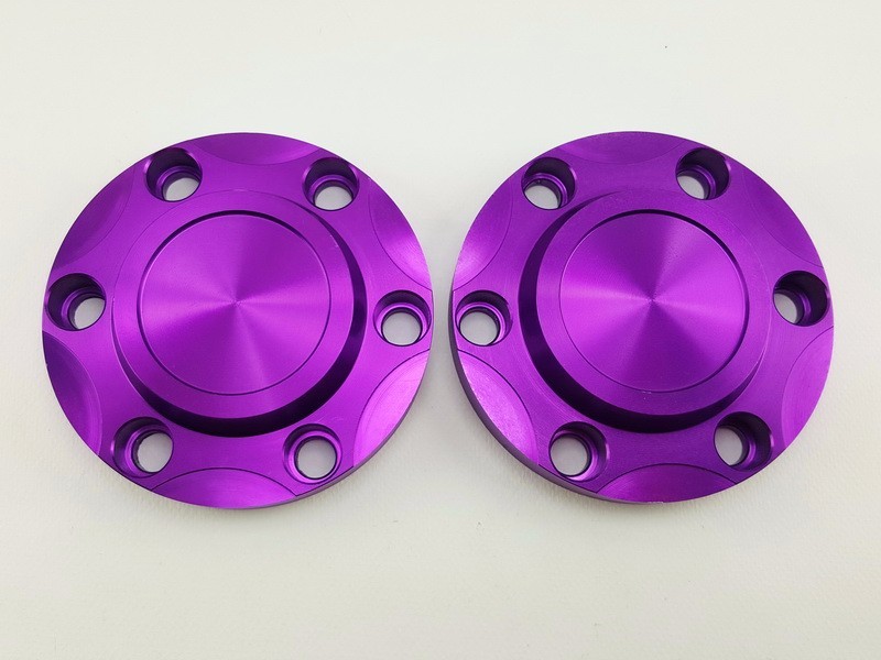 CENTER CAPS WHEELS HUB FRONT CNC ALUMINIUM VIOLET DUST GREASE For Isuzu ...