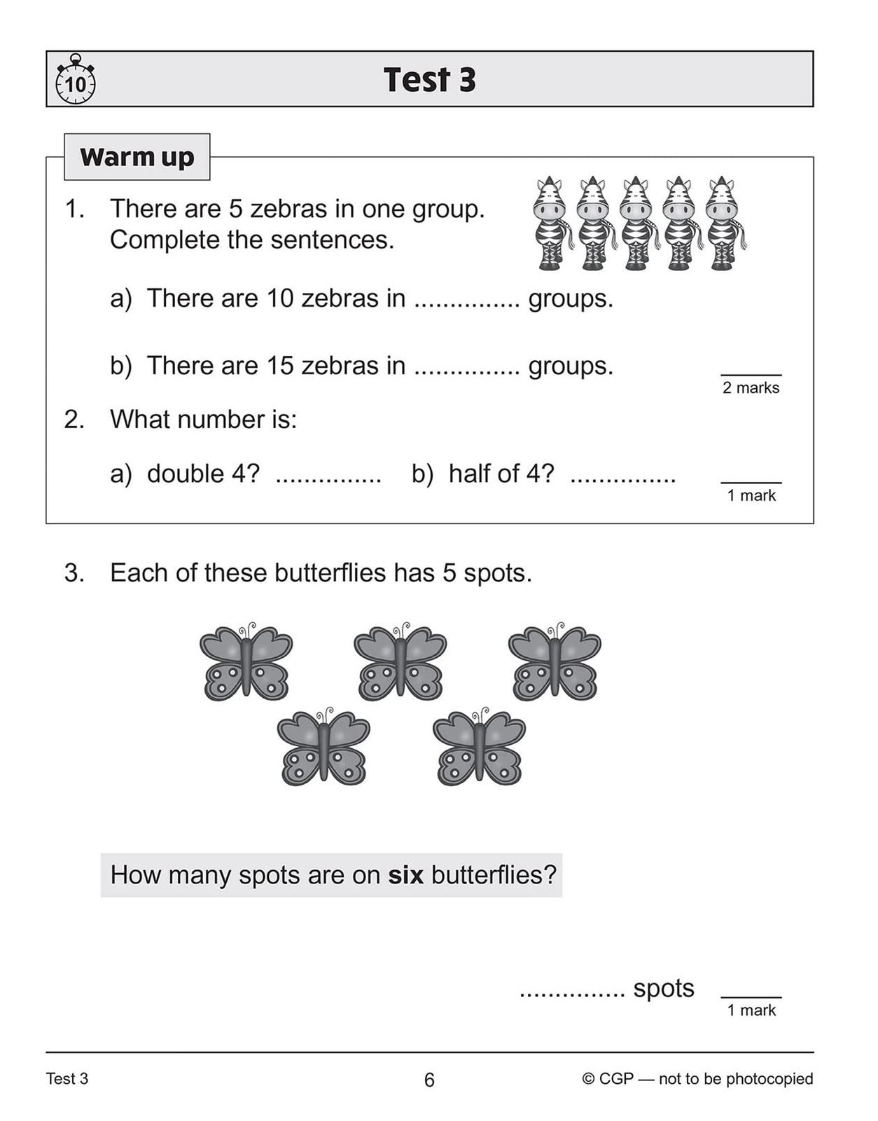 KS1 Year 2 Maths 10-Minute Tests: Multiplication & Division (CGP Year 2 ...
