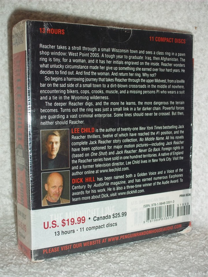 Midnight Line (AUDIOBOOK CD, 2020) NEW Lee Child Jack Reacher suspense ...