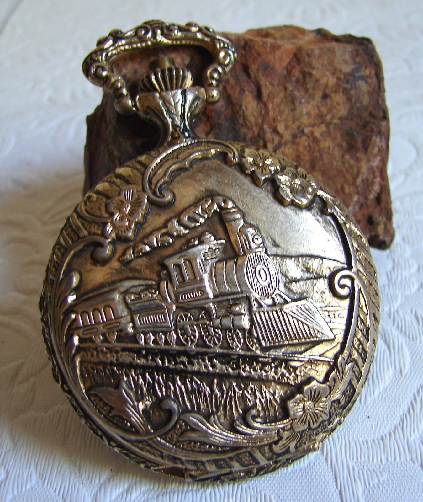 Luxury POCKET WATCH, Steam Engine Locomotive Railroad… - Gem