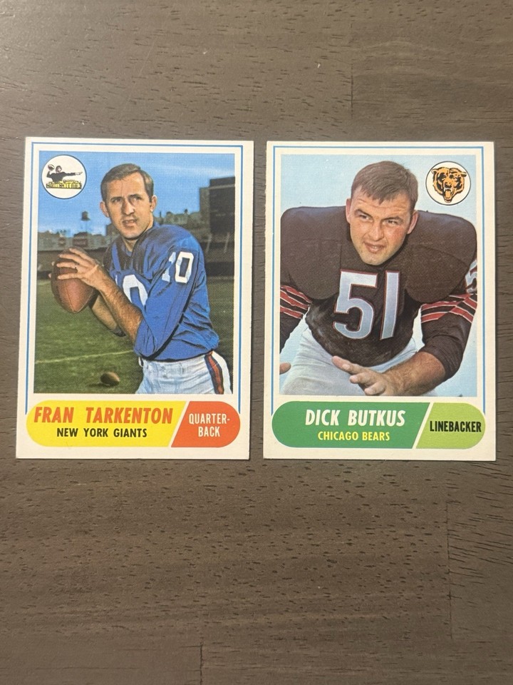 1968 TOPPS FOOTBALL #1-219 EX/EXNM COMPLETE YOUR SET FREE SHIPPING | eBay