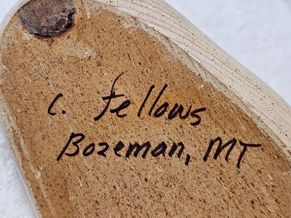 Craig Fellows Hand Carved Wooden Duck Big Sky Carvers Bozeman MT 12.5 ...
