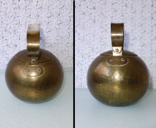 Karl Raichle, Meersburg Hand Hammered Brass Tea Kettle BAUHAUS Germany ...