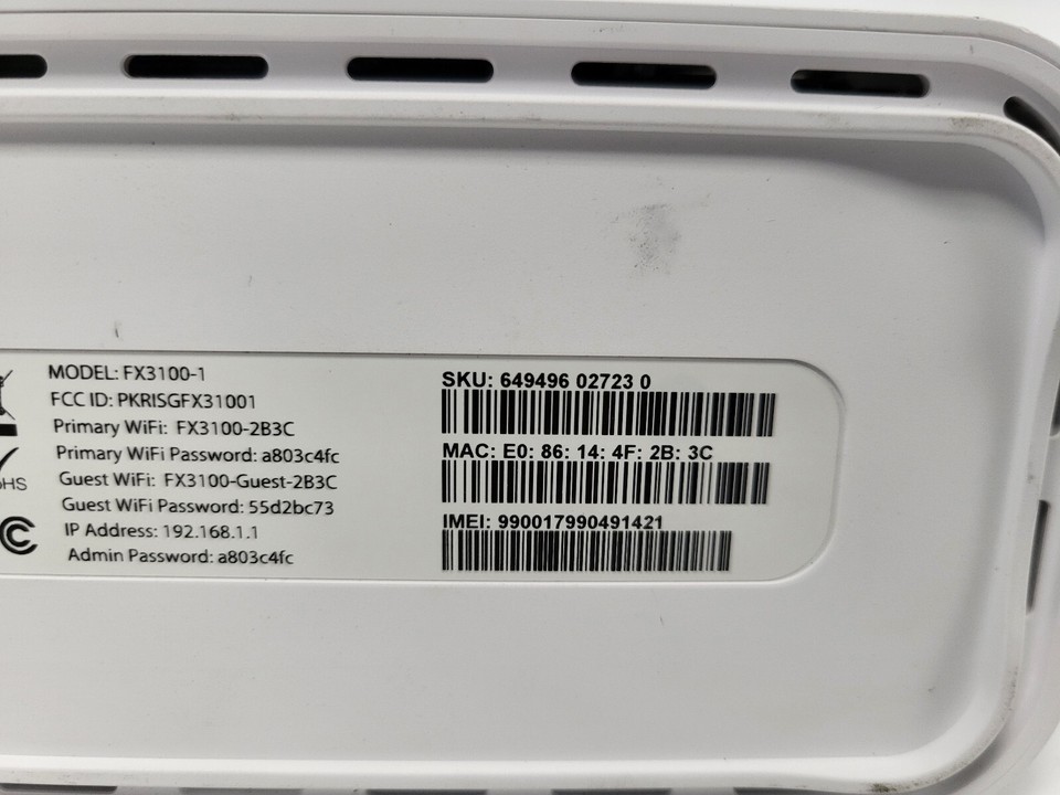 Inseego FX-3100 Wavemaker T-Mobile 5G Indoor Cellular Router WiFi-6 w ...