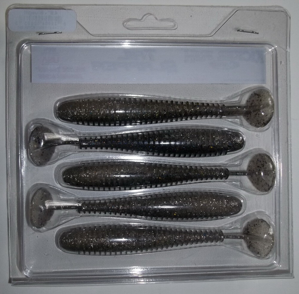 (1) Pack of 5 Kicker Fish Tail Slapper - 4.8" Swimbait- Bluegill -Bass ...
