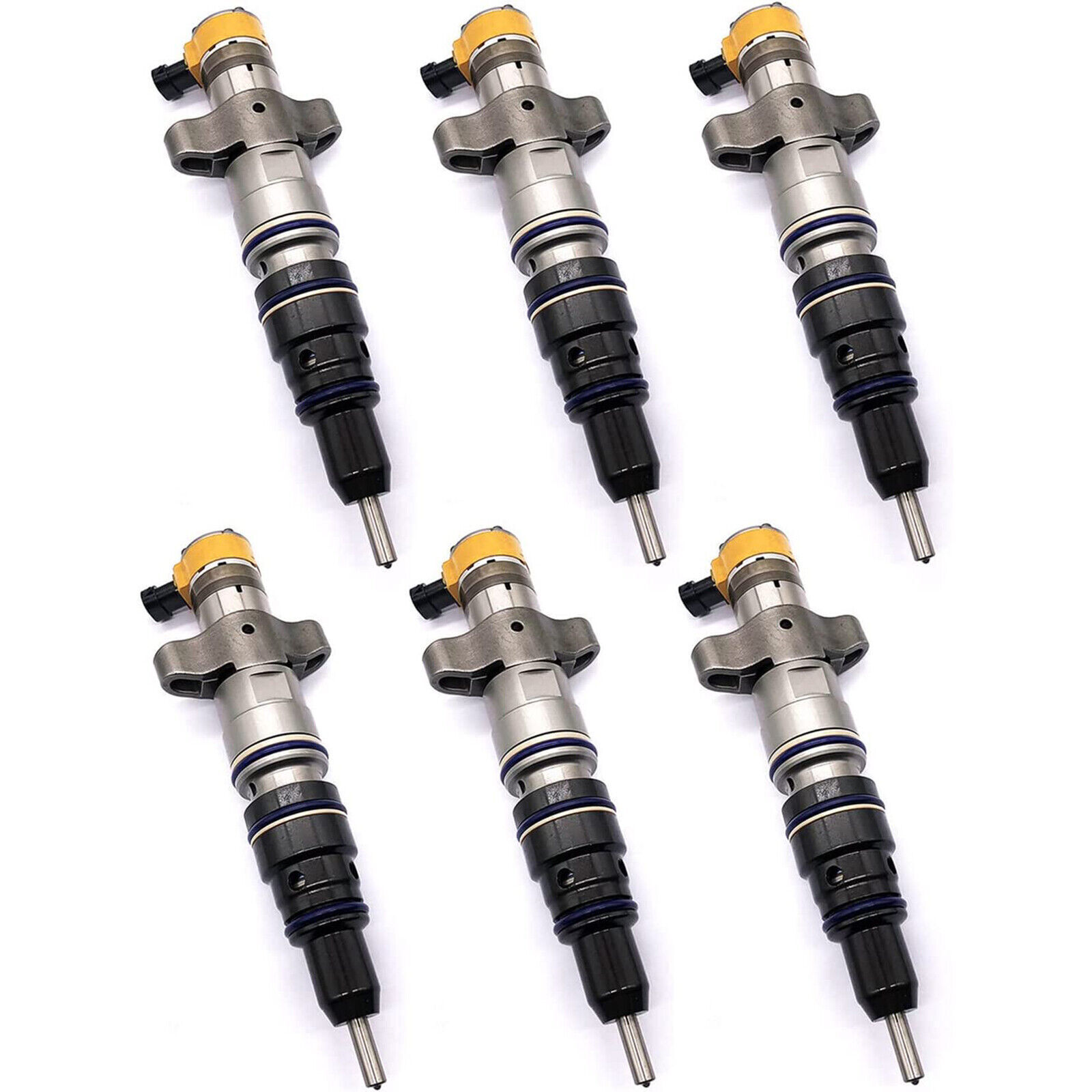 6Pcs Fuel Injectors 387-9433 3879433 for CAT C9 Engine 330C 330D 336D ...