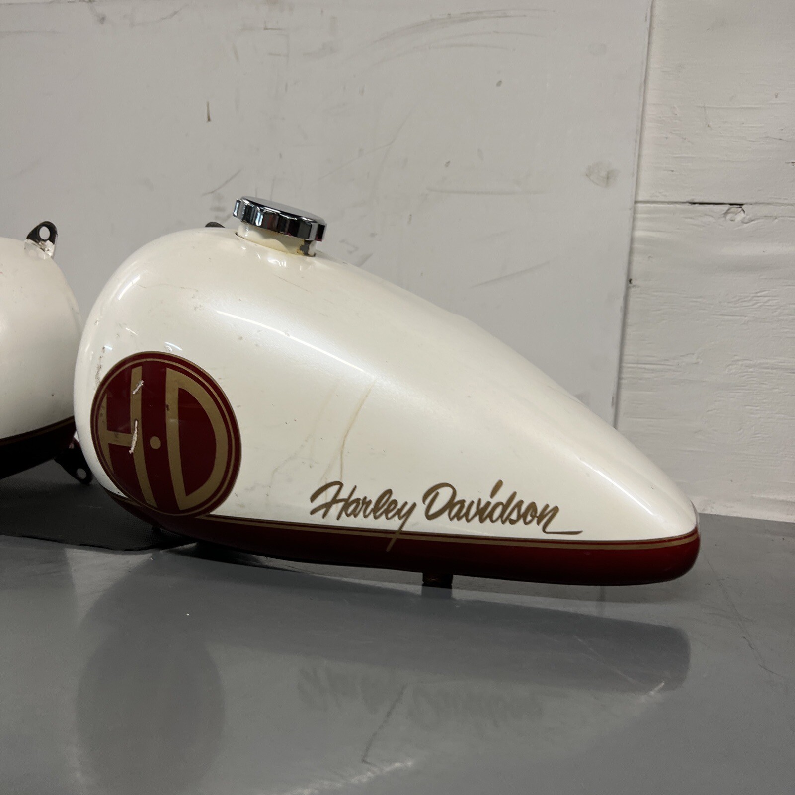 1971-1983 Harley Davidson Shovelhead 5 Gallon Split Tanks Gas Tank FX ...