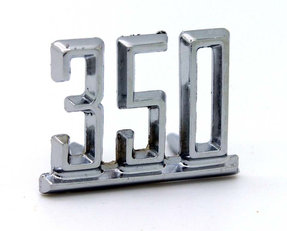 NEW Custom 350 Front Fender Emblem Trim Set / For 1964-1967 CHEVY A B F ...