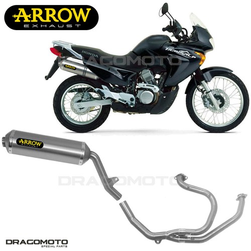 Full exhaust HONDA XL 650 V TRANSALP 2006 2007 ARROW Titanium RACE-TECH ...