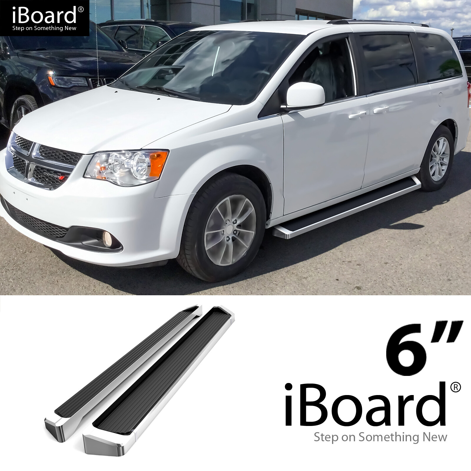 iBoard Running Boards Style Fit 11-20 Dodge Grand Caravan | eBay