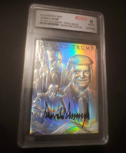 🔥 Donald Trump 2022 Merrick Mint Silver Signature Edition 10 Hologram ...