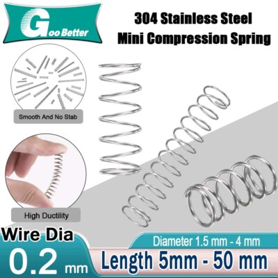 Micro Miniature Small Compression Spring 304 Stainless Steel Wire ...