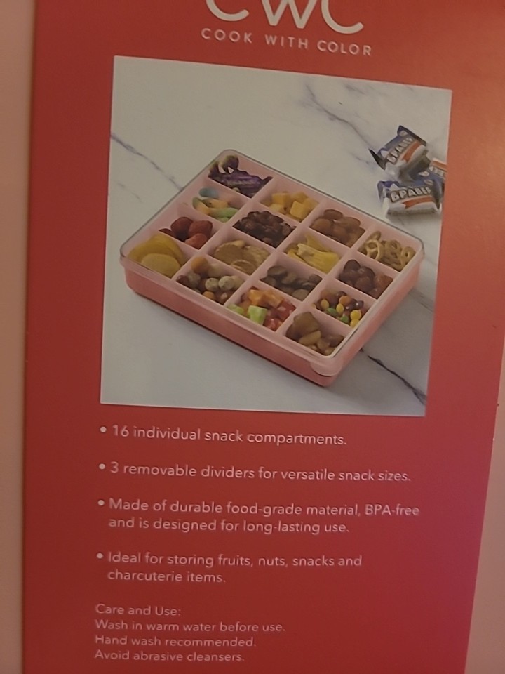 Cook With Color Perfect On The Go Snackle Box 16 Compartments | eBay